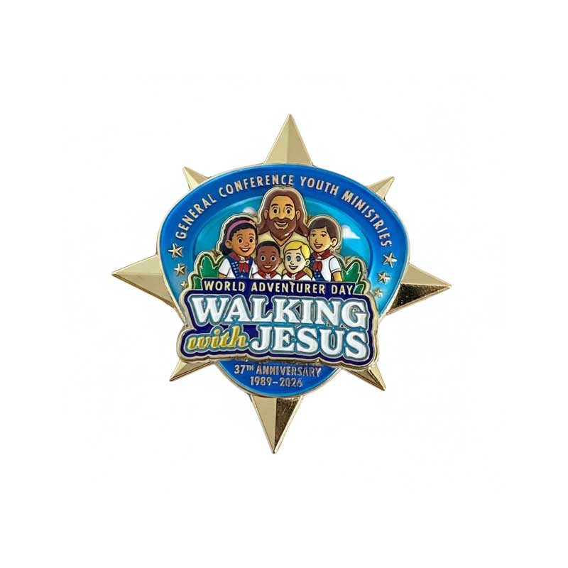 World Adventurer Day 2026 - Walking with Jesus Pin - pathfinderclub.uk